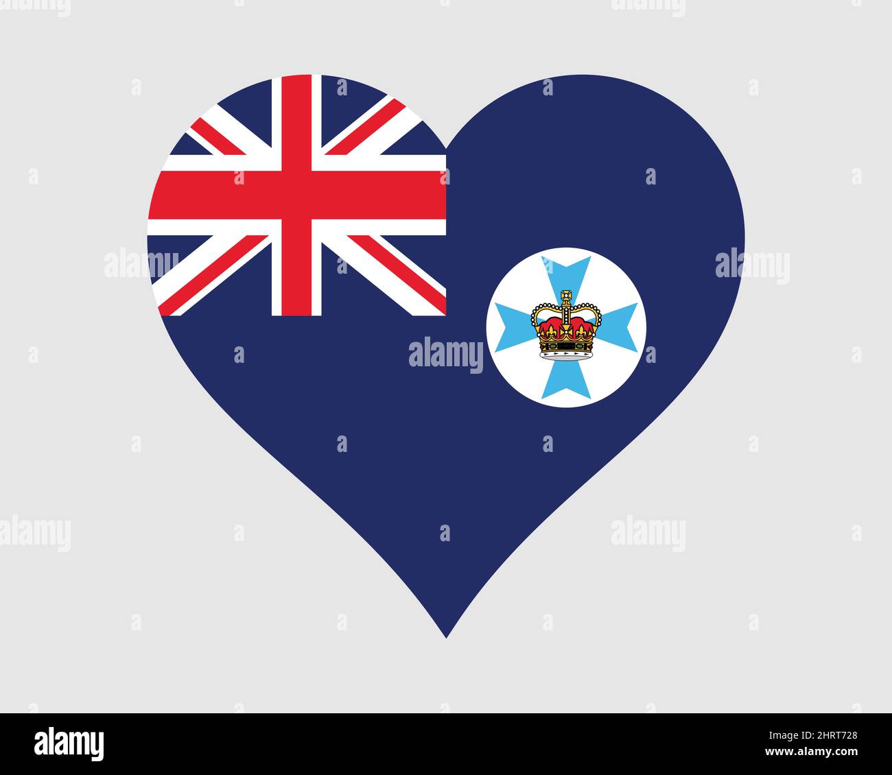 Queensland Flag Queensland, Flagge Des Zustandes Und Des Wappens