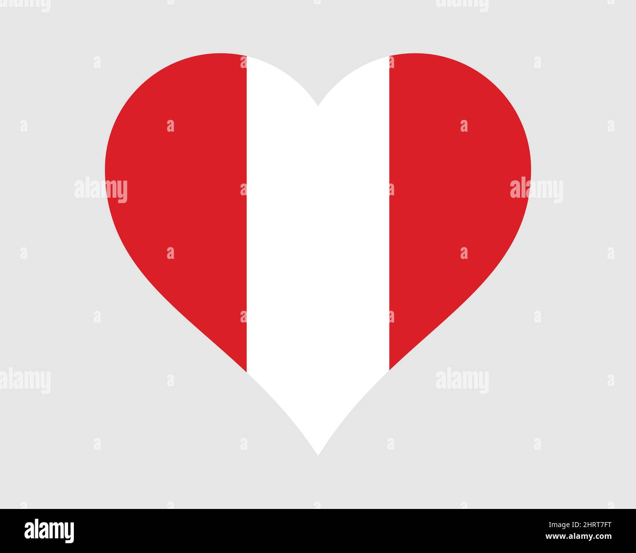 Herzflagge Peru. Peruanische Liebe Form Land Nation Nationale Flagge ...