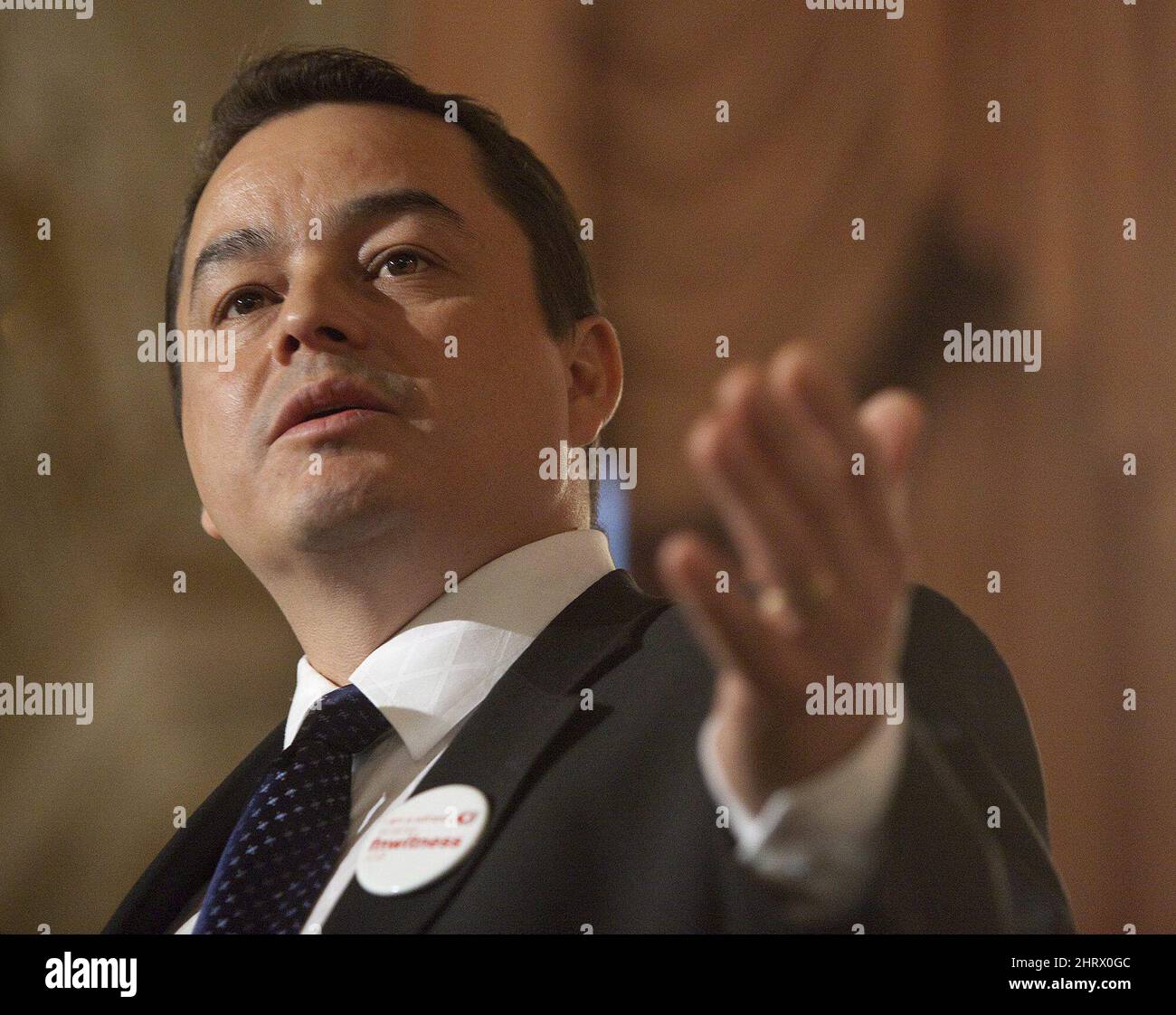 Die Versammlung des National-Chefs der First Nations Shawn Atleo zeigt ...