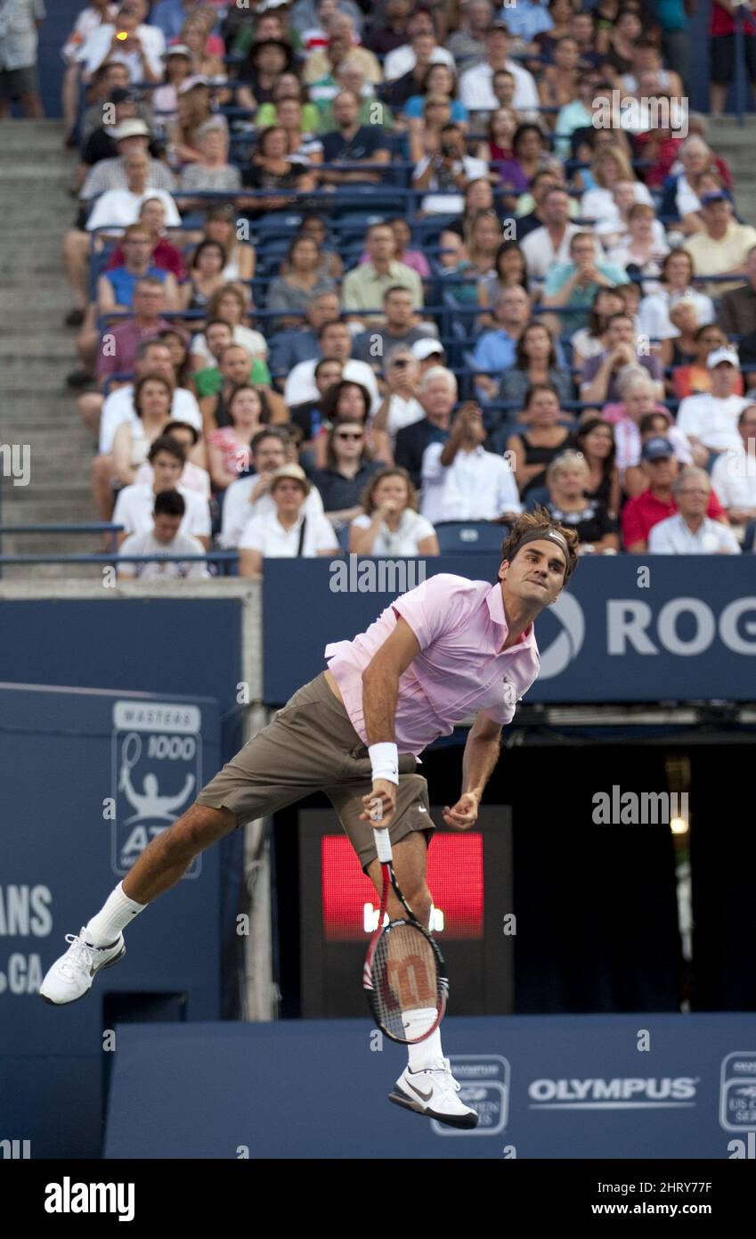 Roger Federer aus der Schweiz ist am Dienstag, den 10. August 2010 ...