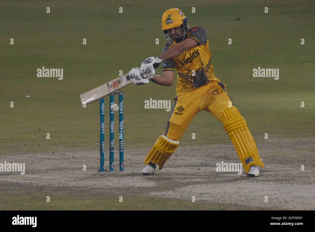 Pakistan. 24.. Februar 2022. Ein Blick auf das Cricket-Spiel der ...