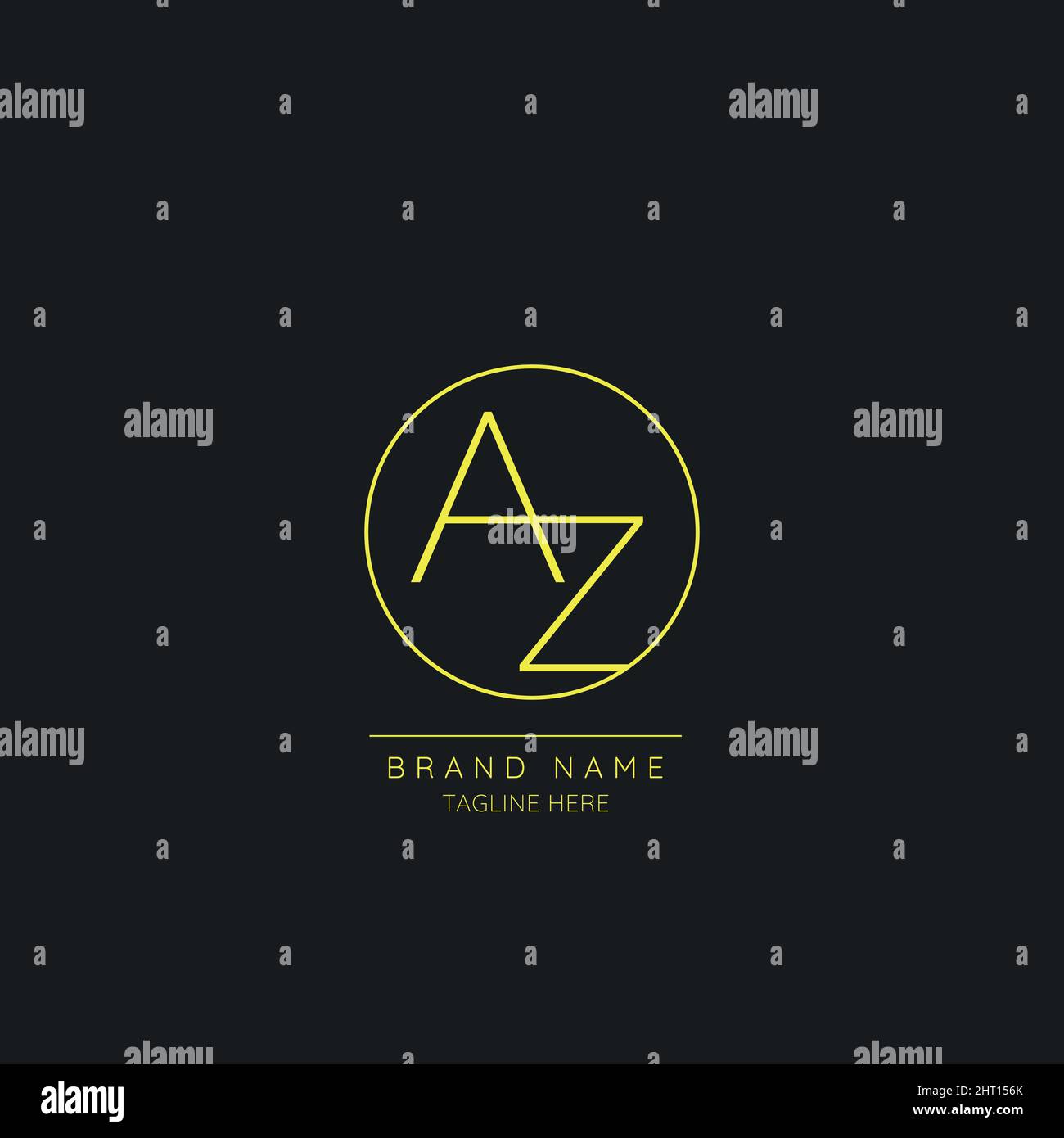 Az logo design -Fotos und -Bildmaterial in hoher Auflösung – Alamy