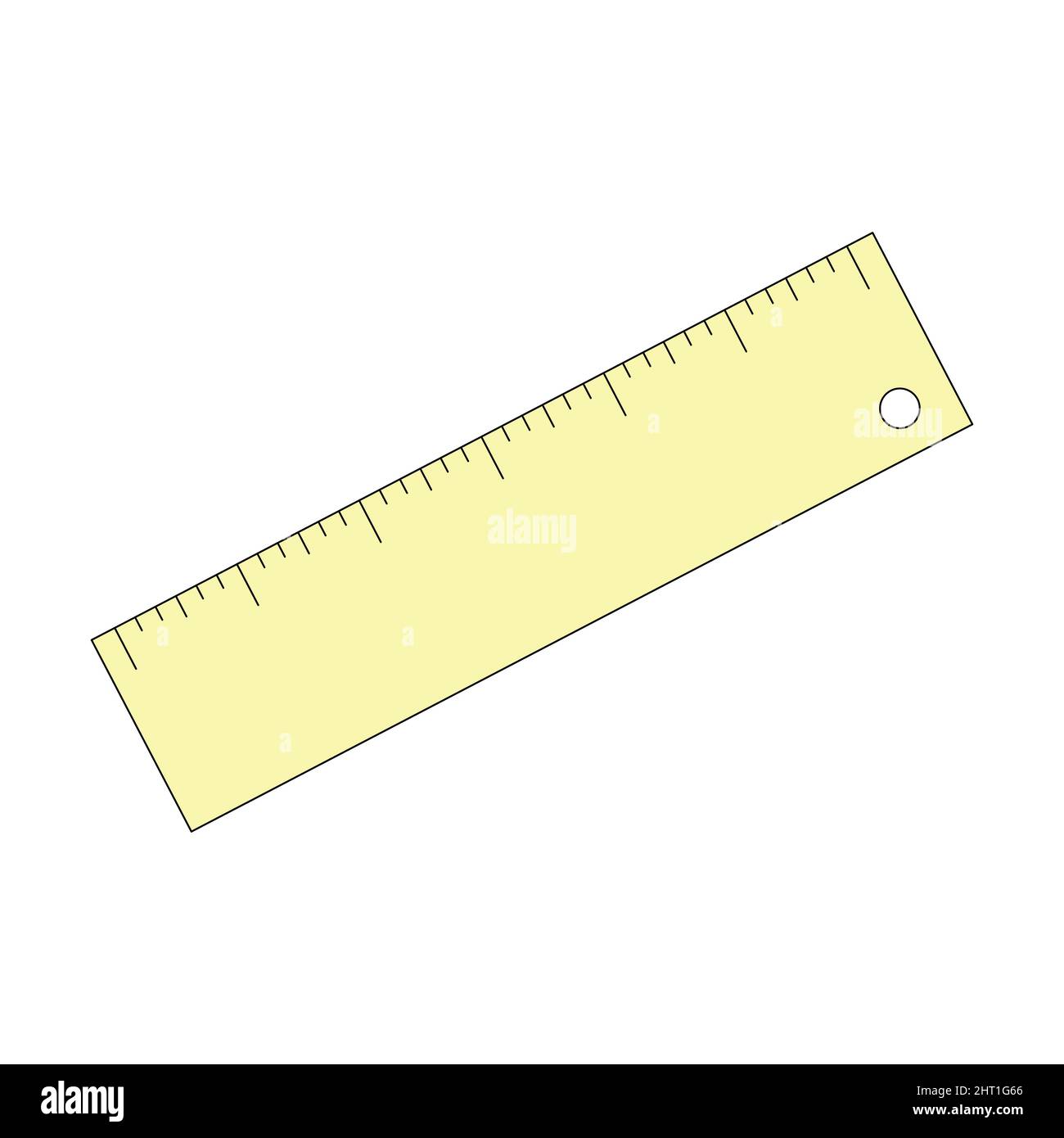 Cartoon wooden ruler Stock-Vektorgrafiken kaufen - Alamy