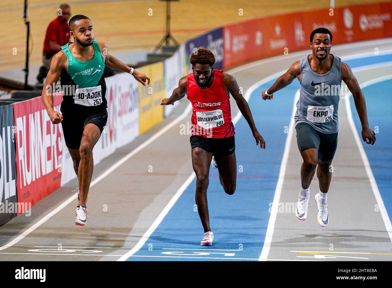 APELDOORN, NIEDERLANDE - 27. FEBRUAR: Xavi Joy Mo-Ajok, Keitharo ...