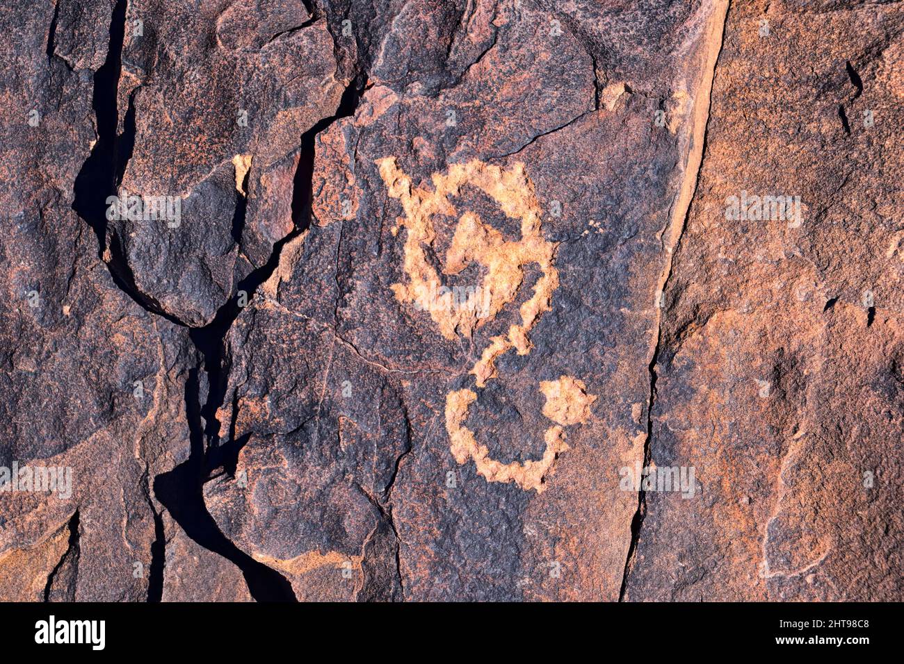 Felszeichnungen Felsmalereien St. George Utah auf dem Land Hill von ...