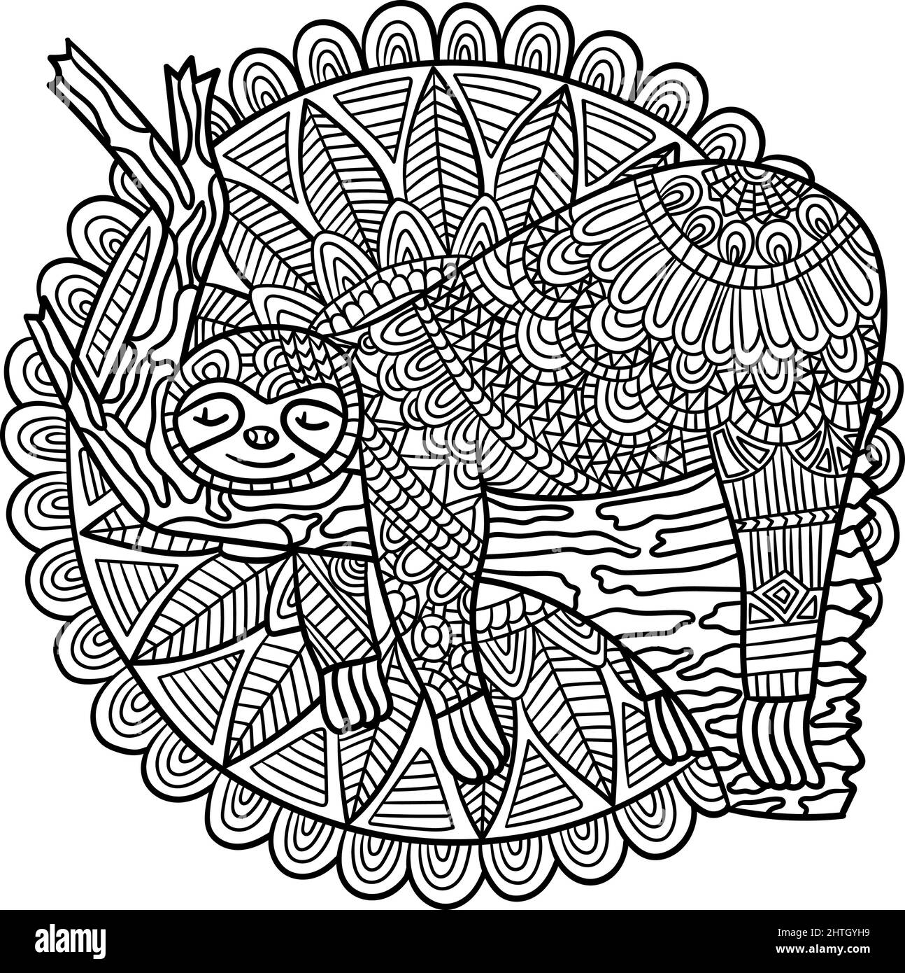 Ausmalbilder faultier -Fotos und -Bildmaterial in hoher Auflösung – Alamy