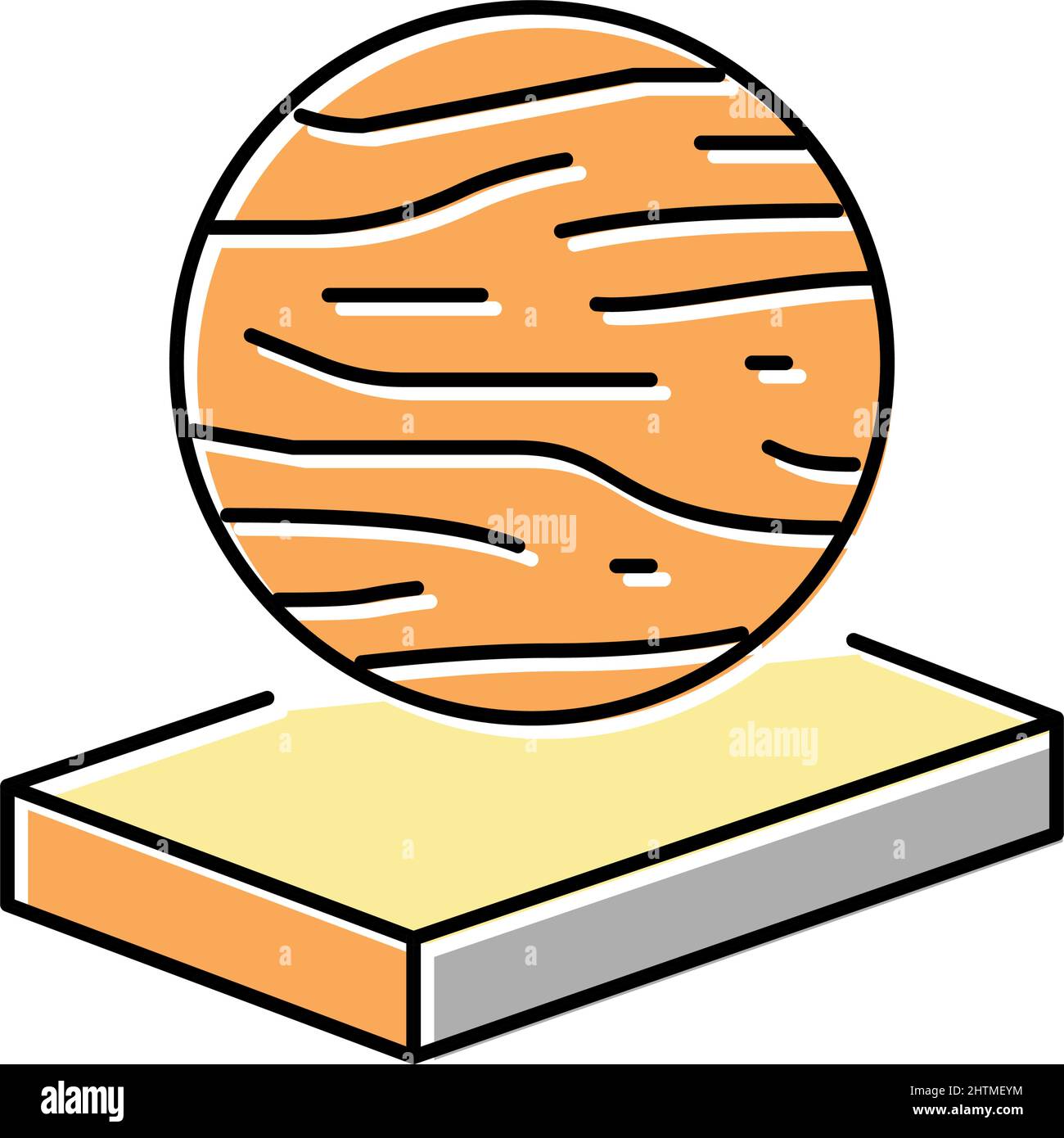Abbildung des Symbols für Basalt-Mineralwolle-Farben Stock-Vektorgrafik ...