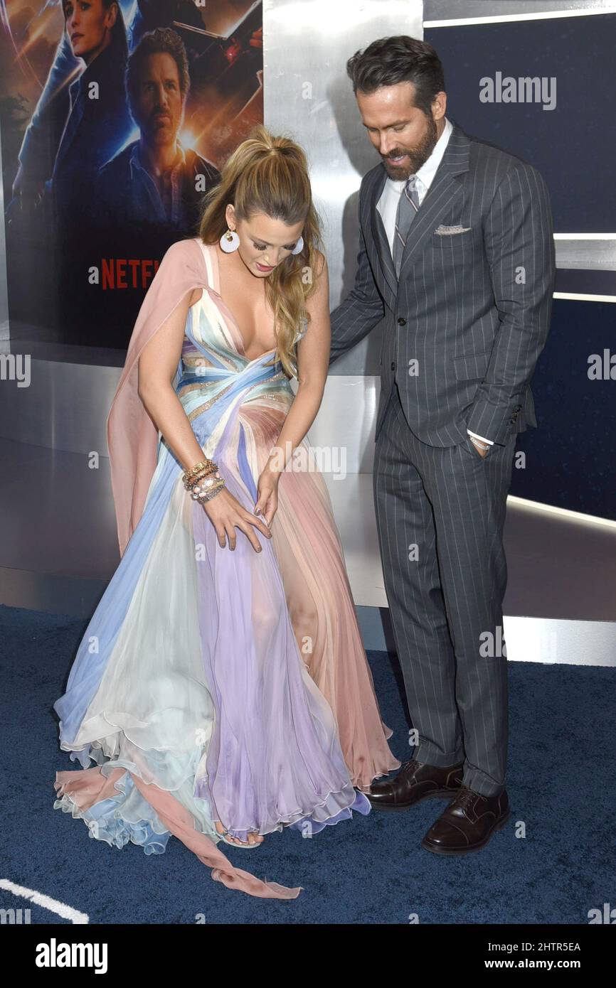 28. Februar 2022 - New York, New York - Blake Lively und Ryan Reynolds ...