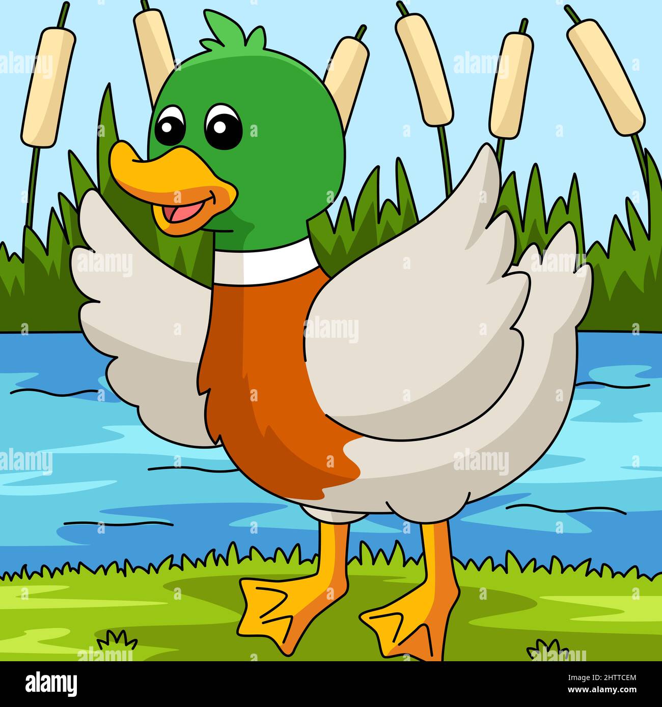 Ente cartoon Stock-Vektorgrafiken kaufen - Alamy