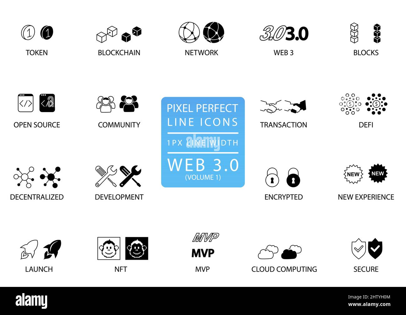 Web3 symbole Stock-Vektorgrafiken kaufen - Alamy