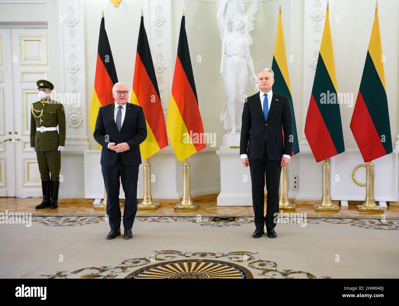 Vilnius, Litauen. 03. März 2022. Bundespräsident Frank-Walter ...