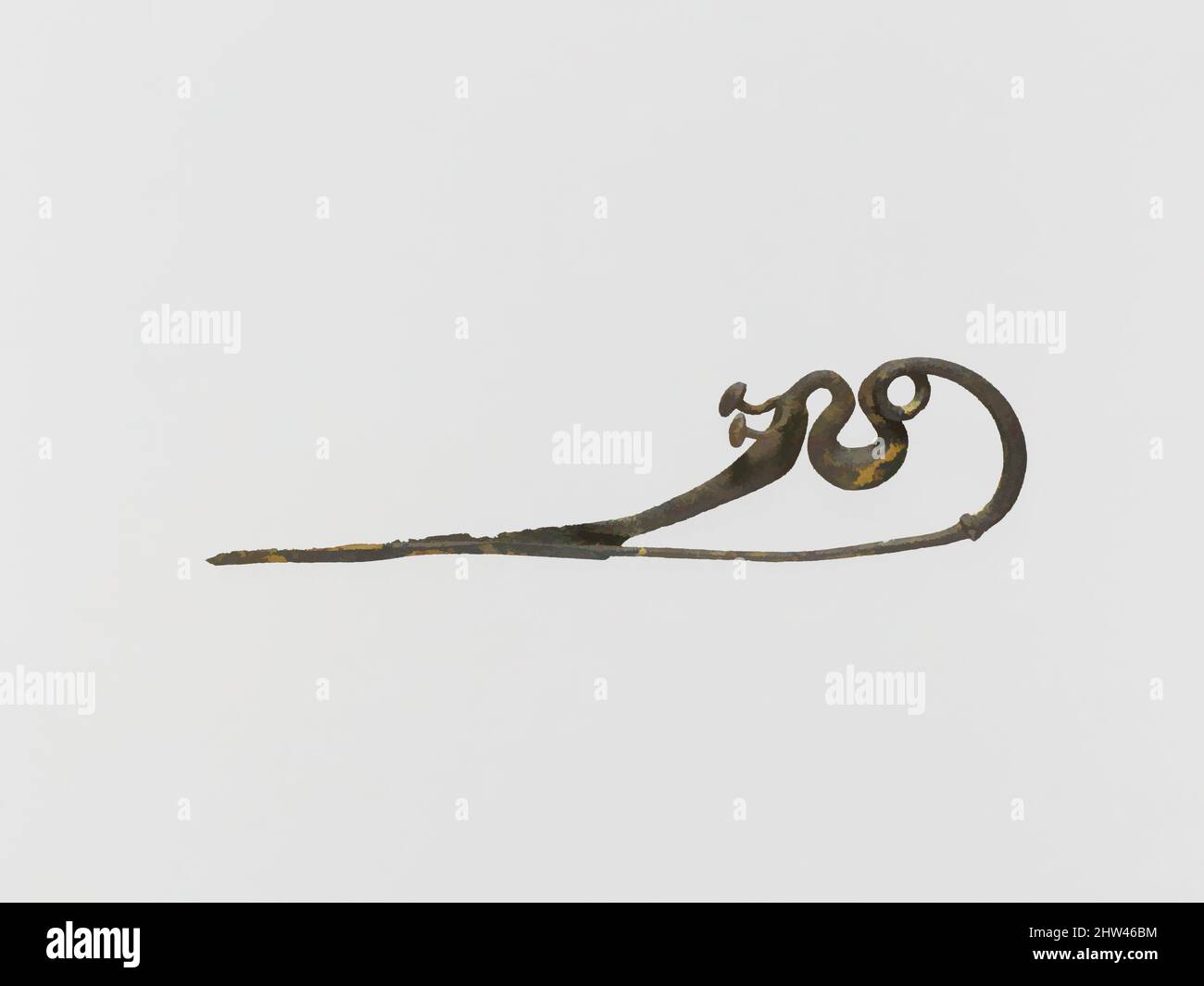 Kunst inspiriert von Bronze Drachen-Typ Fibel (Sicherheitsnadel ...