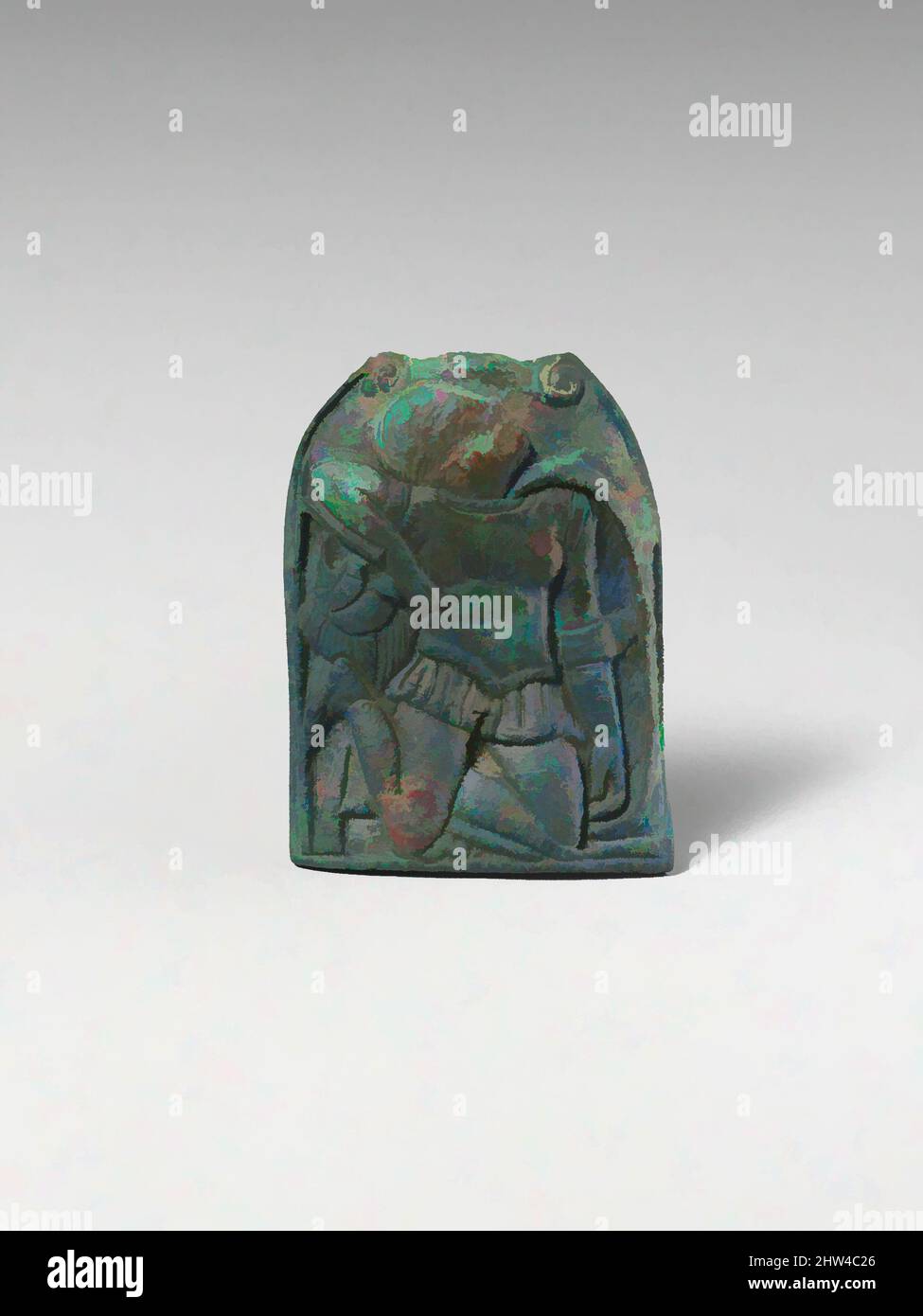 Kunst inspiriert von Relief der bewaffneten Figur kollabiert (Capaneus ...