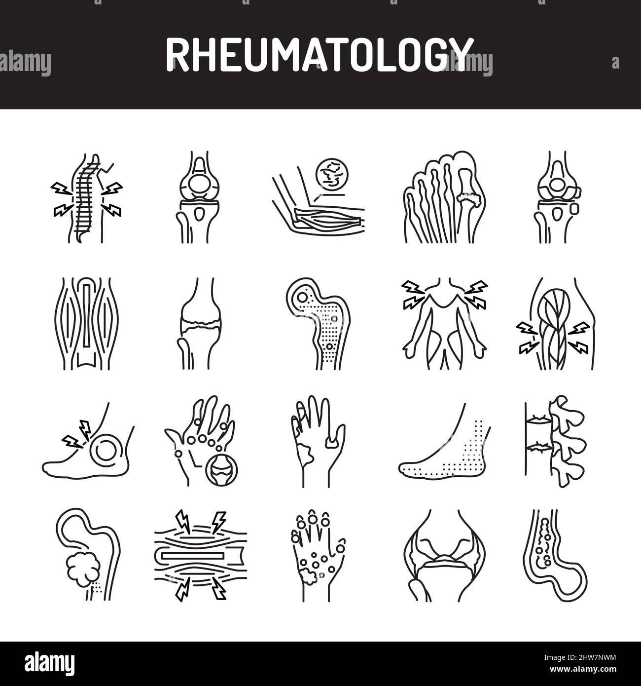 Rheumatologische betreuung Schwarzweiß-Stockfotos und -bilder - Alamy