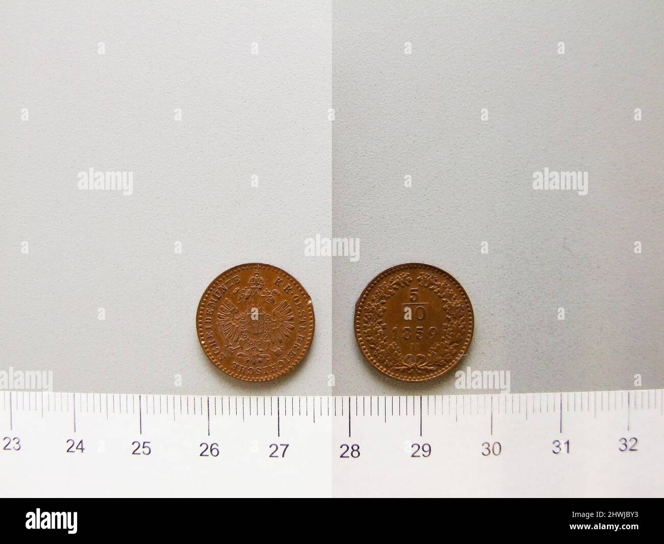 5/10 Soldo von Franz Joseph I., Kaiser von Österreich aus Mailand ...