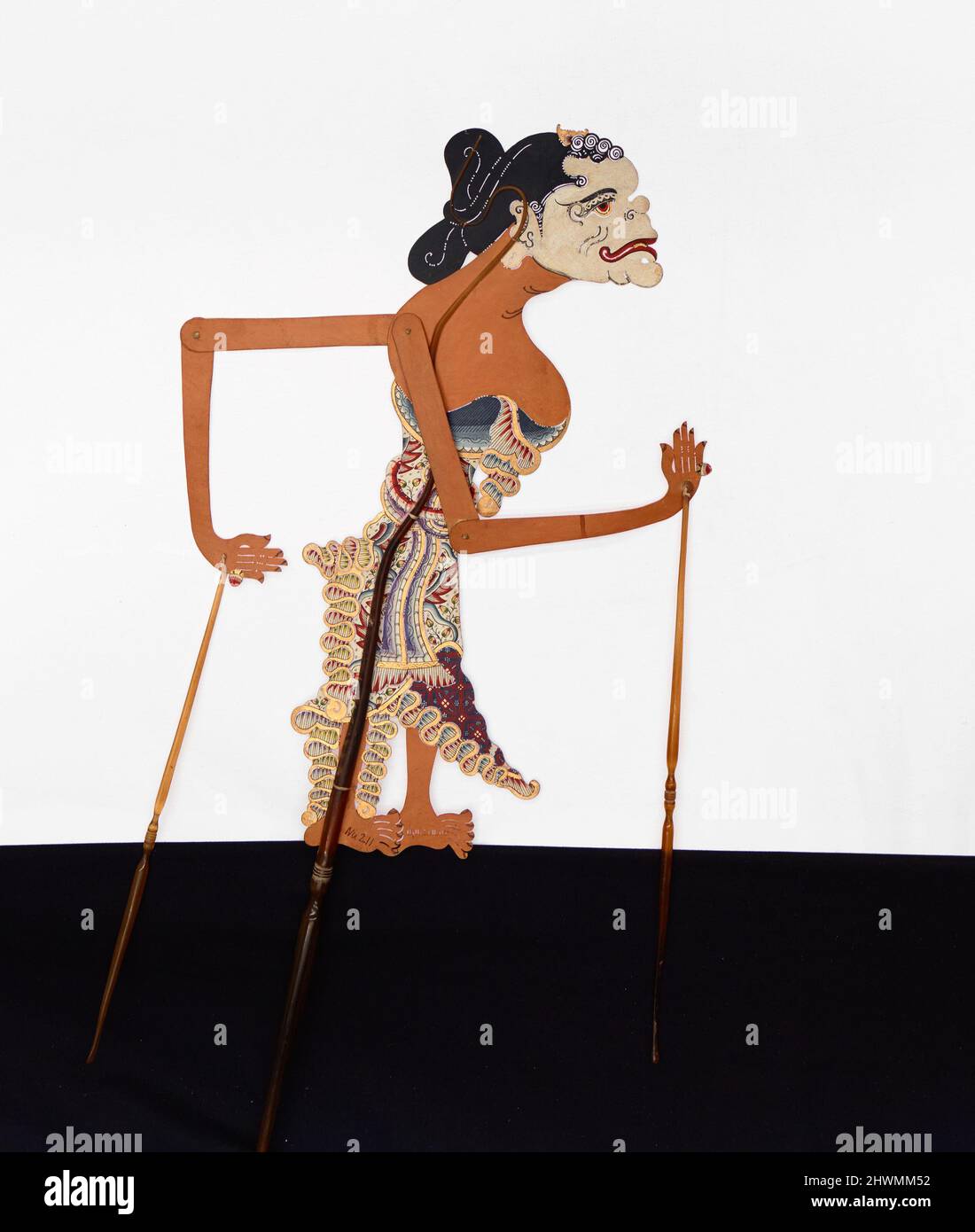 Schattenpuppe (Wayang Kulit) von Cangik, aus dem Set Kyai Nugroho ...