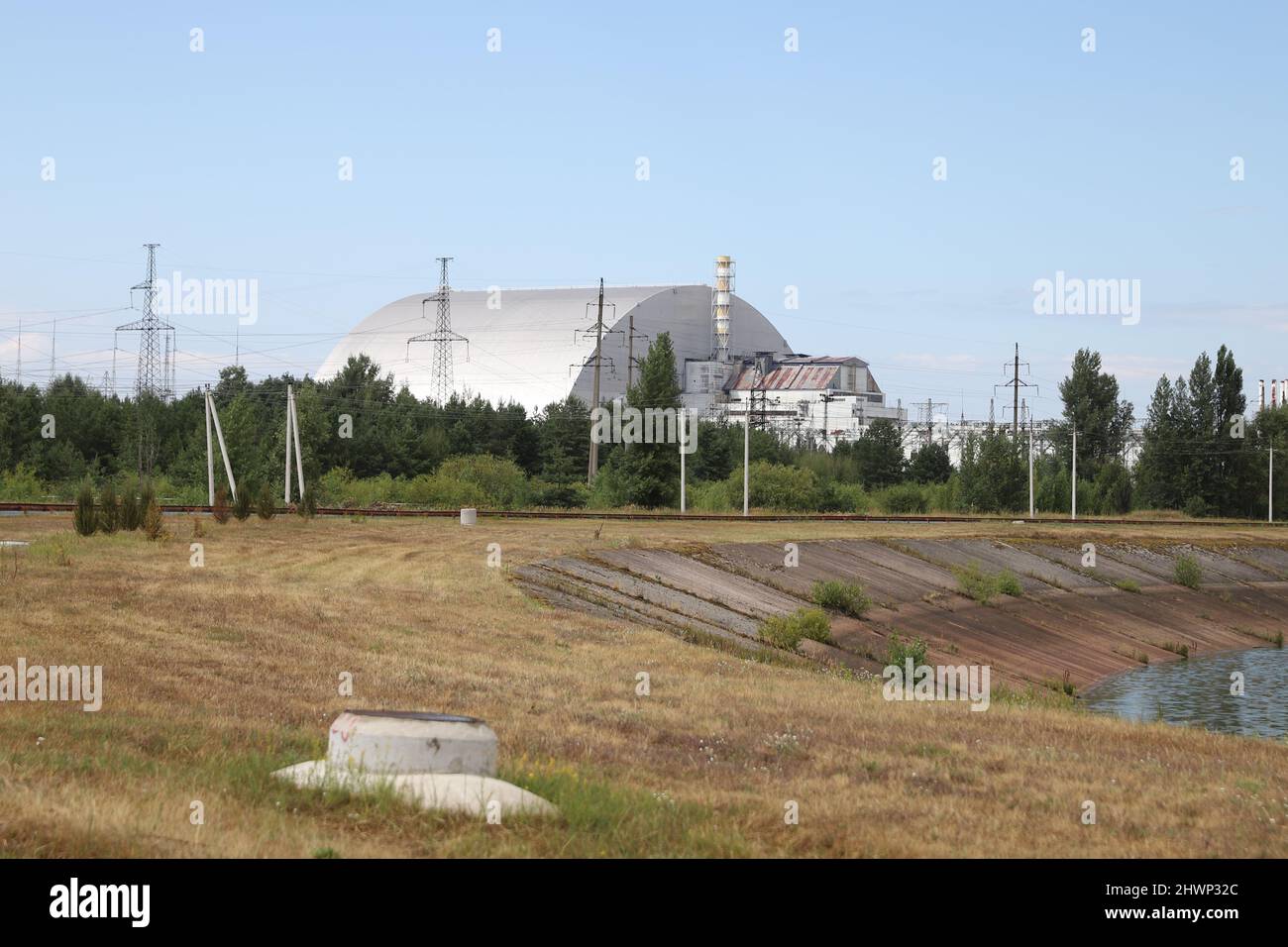 Kernkraftwerk Tschernobyl in der Sperrzone Tschernobyl, Tschernobyl ...
