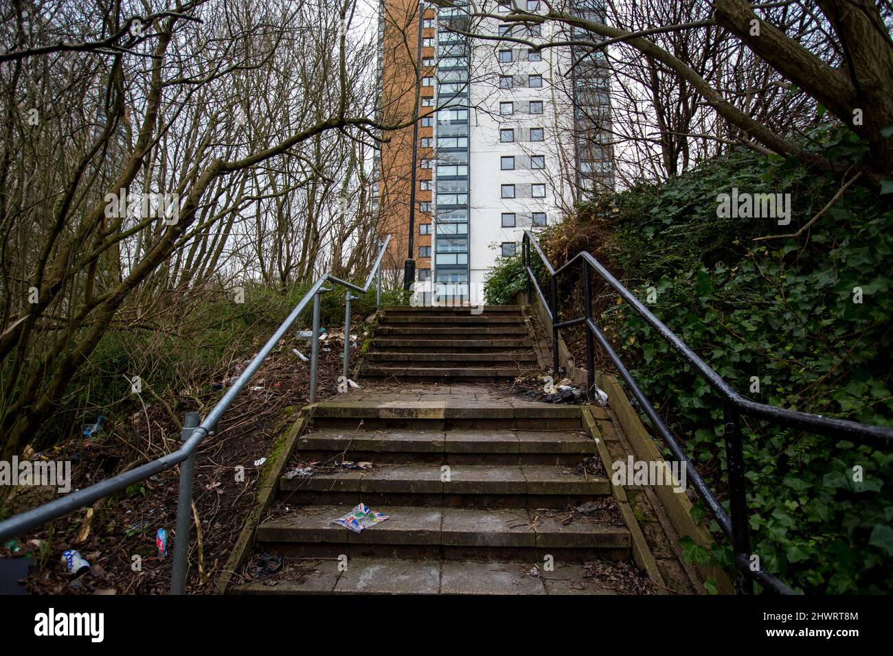 Mixenden ist ein Dorf in Calderdale, am Stadtrand von Halifax in der ...