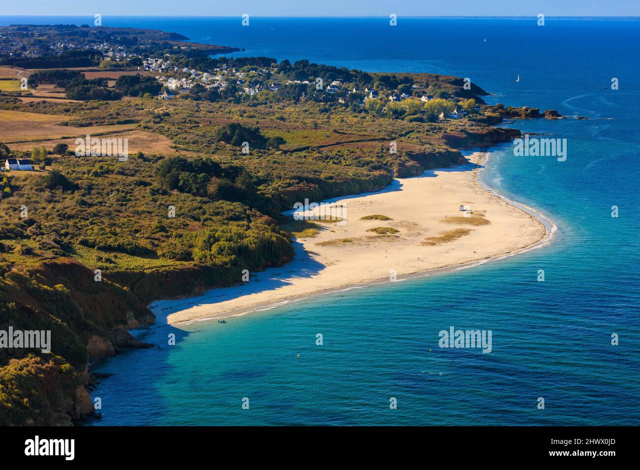 FRANKREICH. BRETAGNE. MORBIHAN (56) GOLF VON GASCOGNE. INSEL GROIX ...
