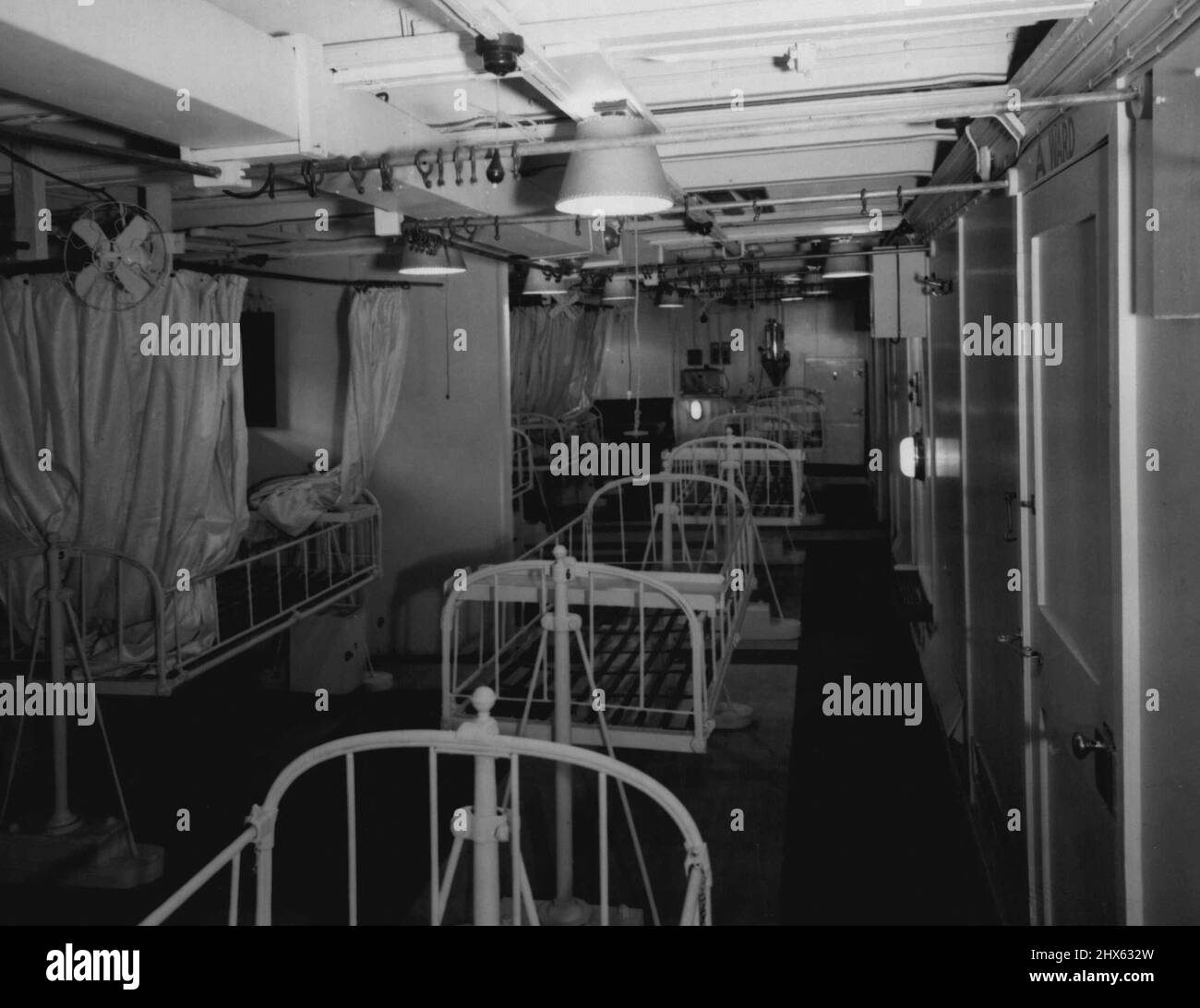 Eine typische Station auf dem Spitalschiff „Manunda“, ehemals ein ...