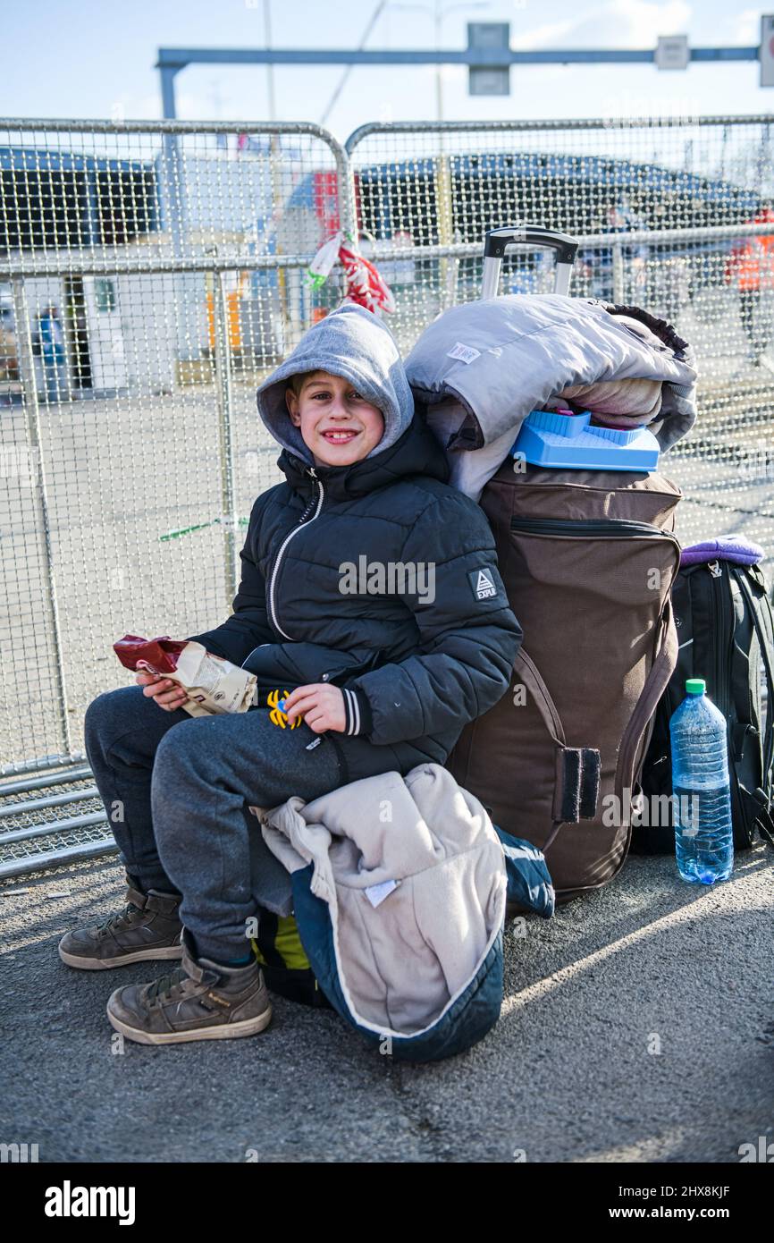 Uzhhorod, Vysne Nemecke, Ukrajina, Slovensko. 08. März 2022 ...
