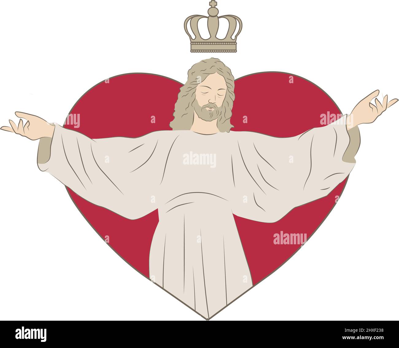 Heiliges herz jesus christus Stock-Vektorgrafiken kaufen - Alamy