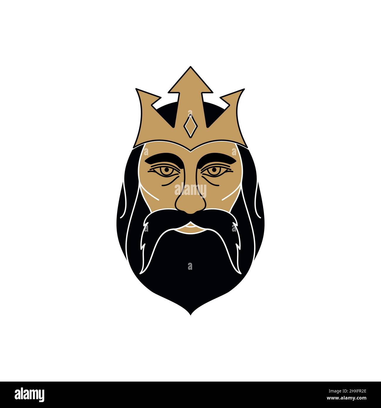 Poseidon griechischer gott Stock-Vektorgrafik - Alamy