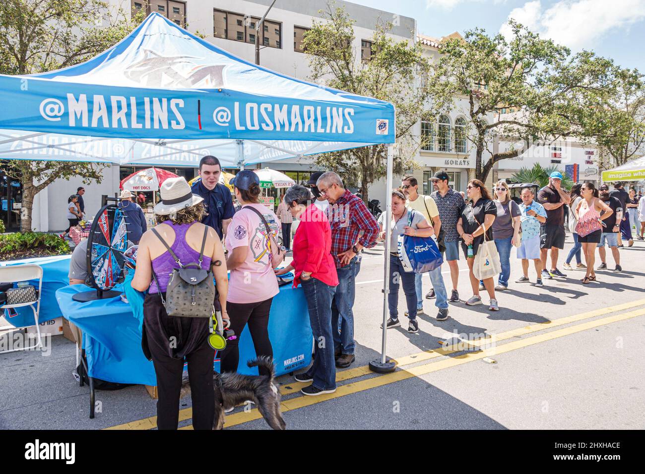 Coral Gables Florida Coral Way Miami Carnaval auf der Miracle Mile ...