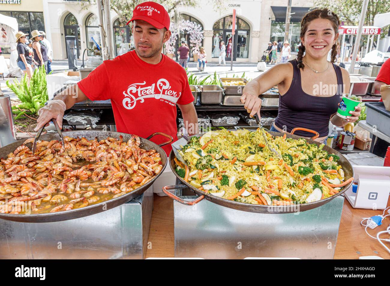 Coral Gables Florida Coral Way Miami Carnaval auf der Miracle Mile ...
