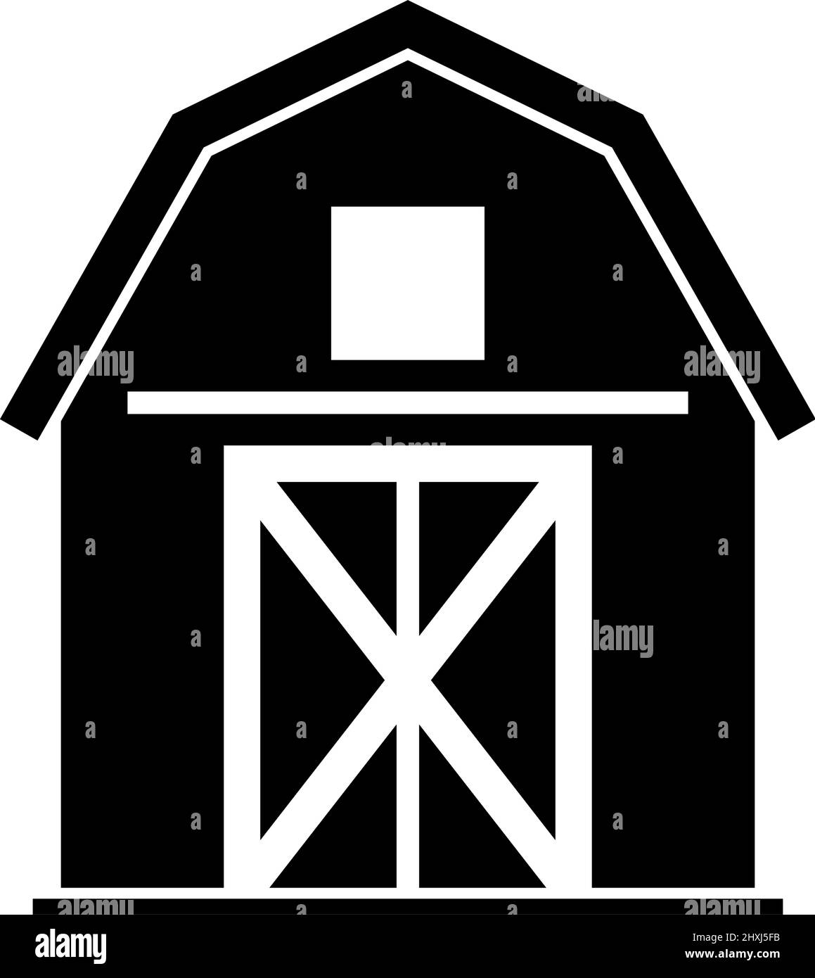 Scheune Silhouette Symbol Design Vorlage Vektor isoliert Stock ...