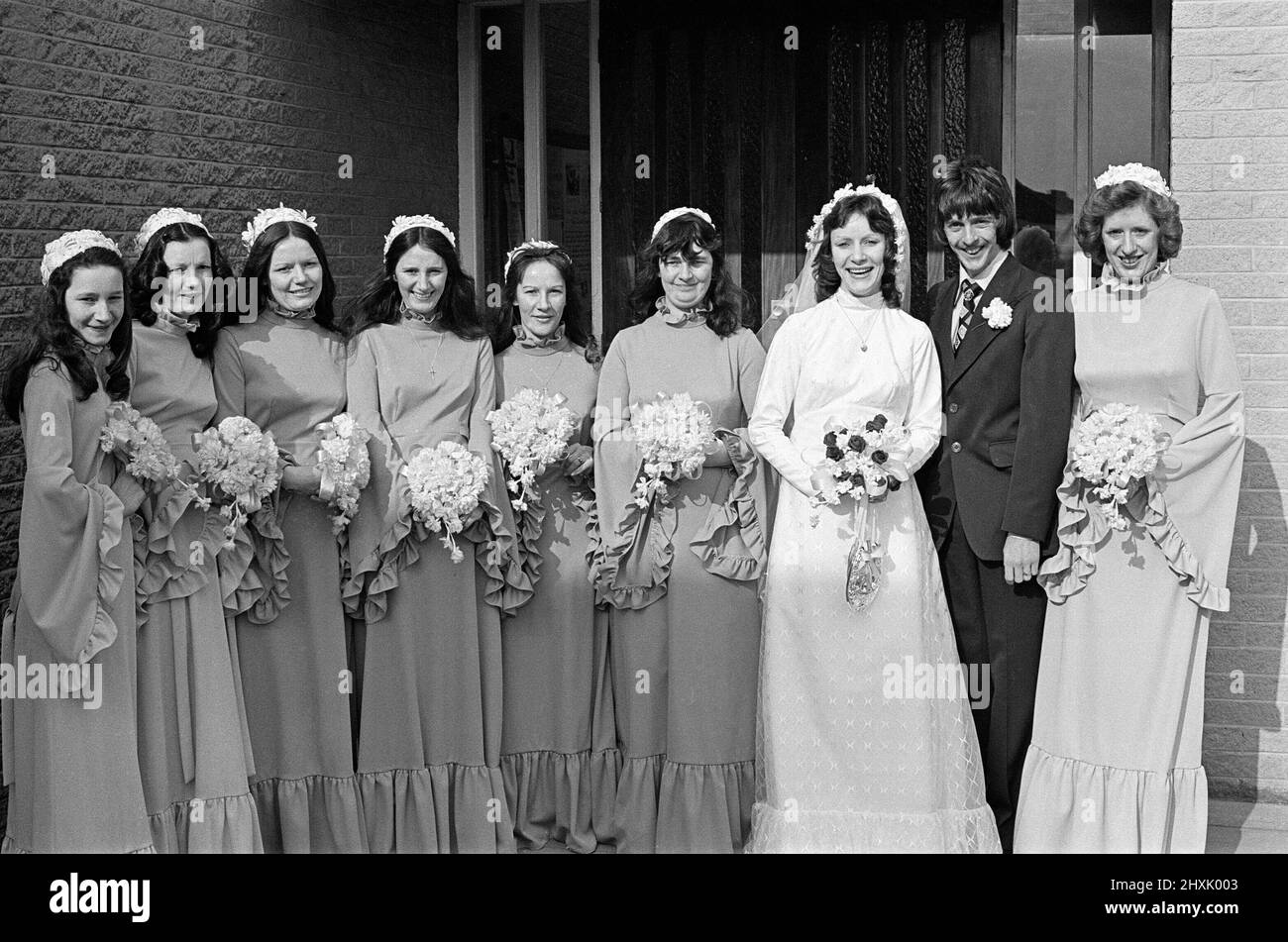 Die Hochzeit von Alan Foster und Lorraine Good in der Church of Christ ...