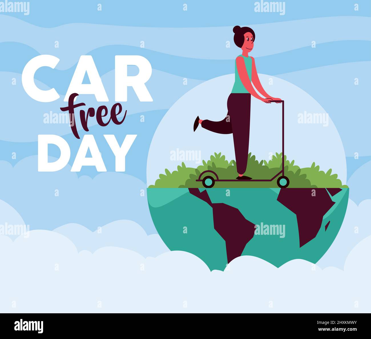 Autofreier tag der erde Stock-Vektorgrafiken kaufen - Alamy