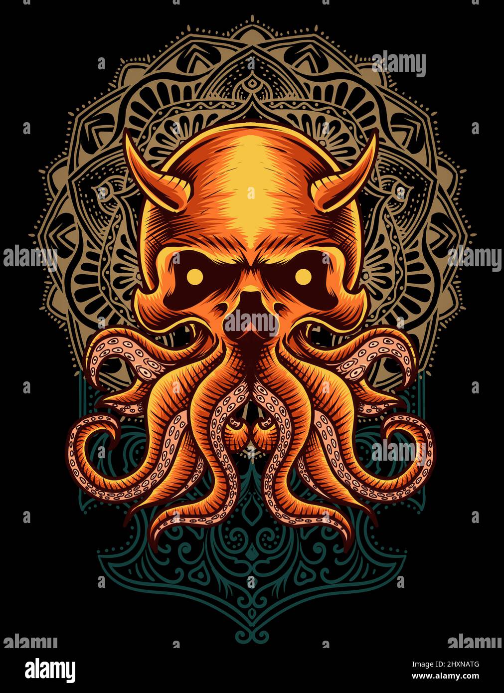 Tintenfisch skelett Stock-Vektorgrafiken kaufen - Alamy