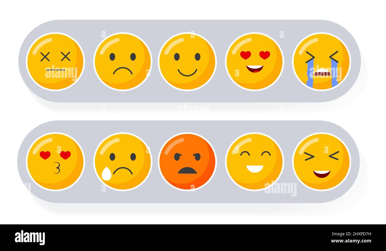 Cartoon emoticon crying tears isolated Stock-Vektorgrafiken kaufen ...