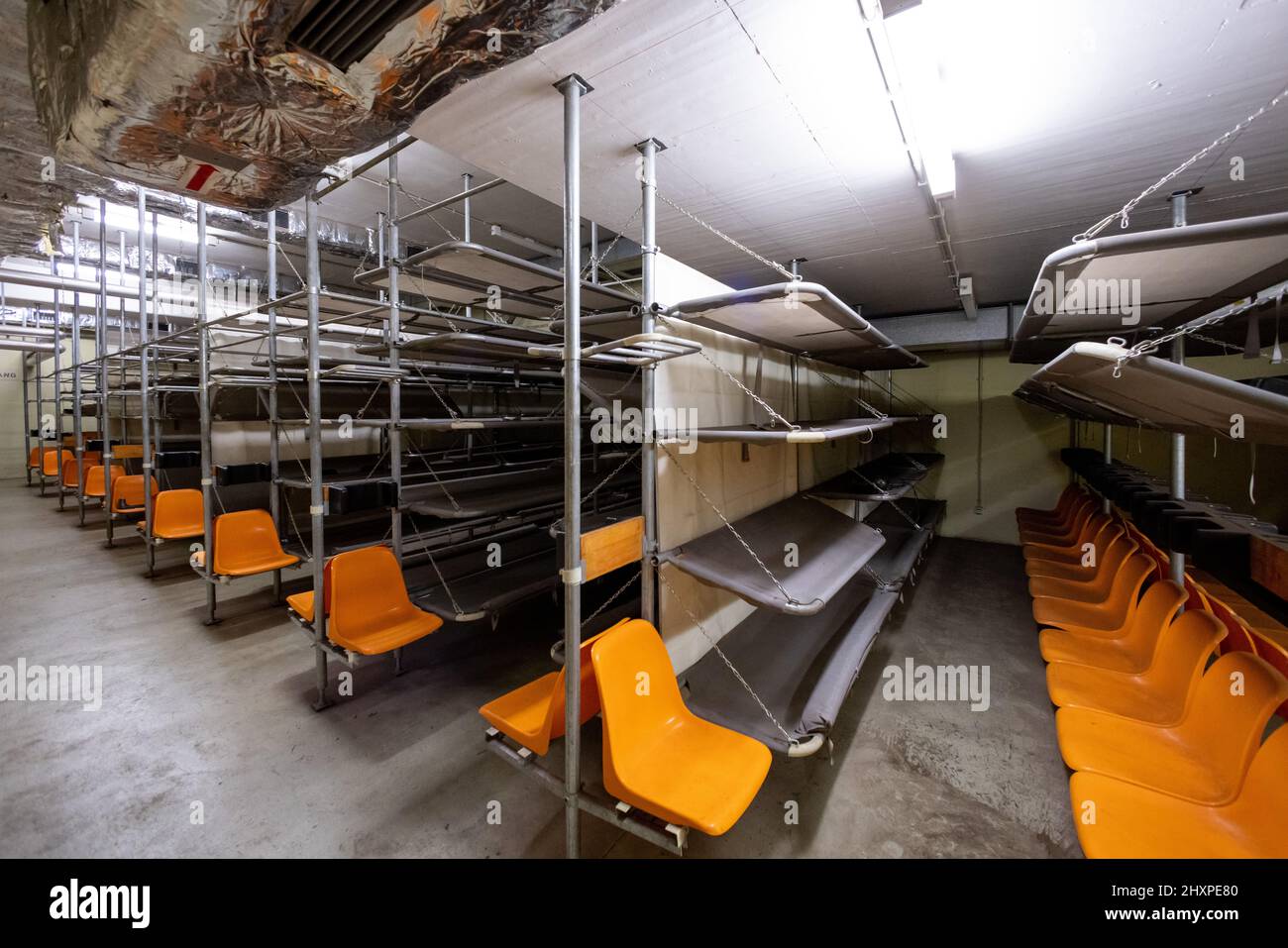 Nürnberg, Deutschland. 13. März 2022. Der Erholungs- und Schlafraum im ...