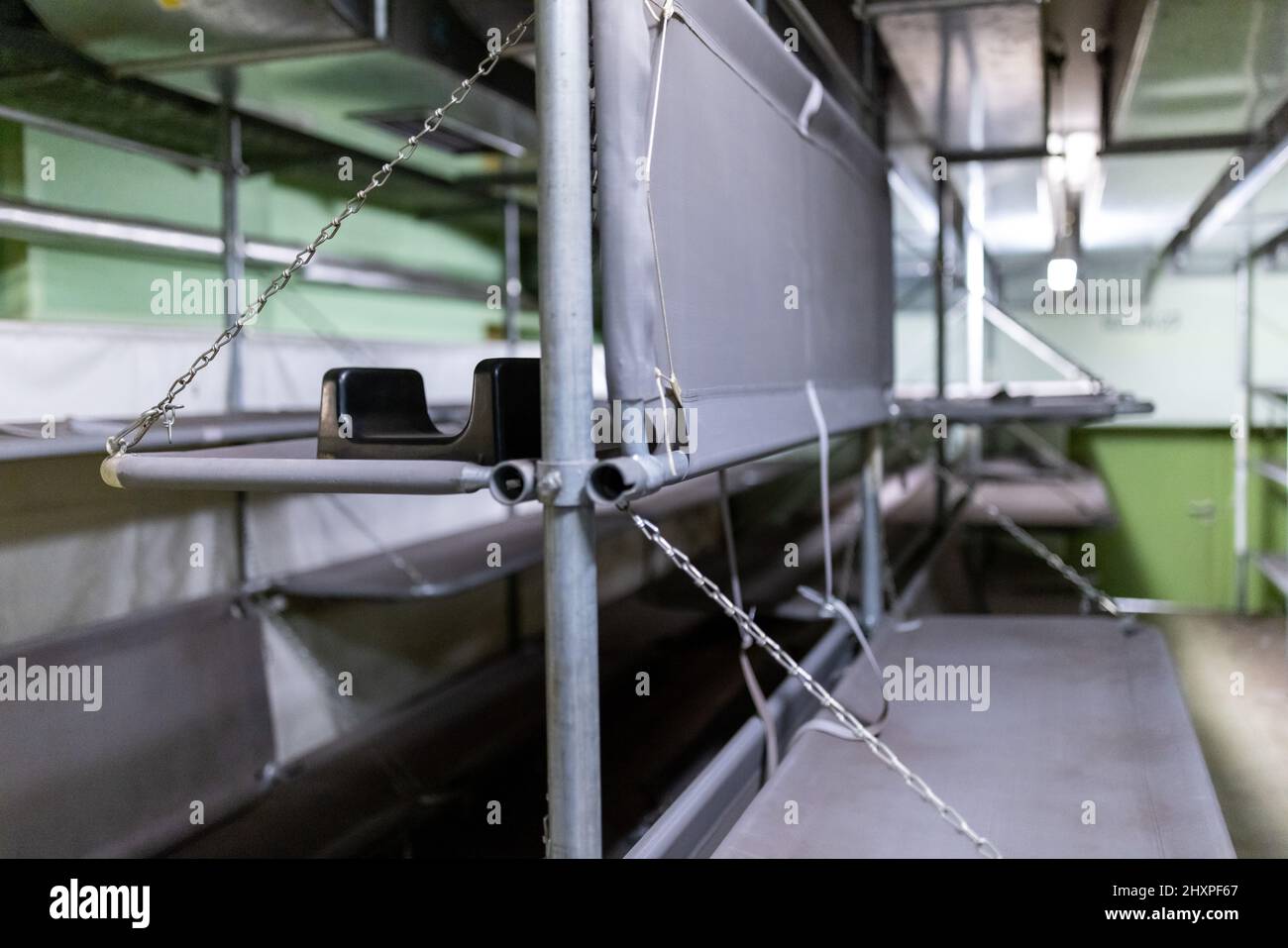 Nürnberg, Deutschland. 13. März 2022. Der Erholungs- und Schlafraum im ...