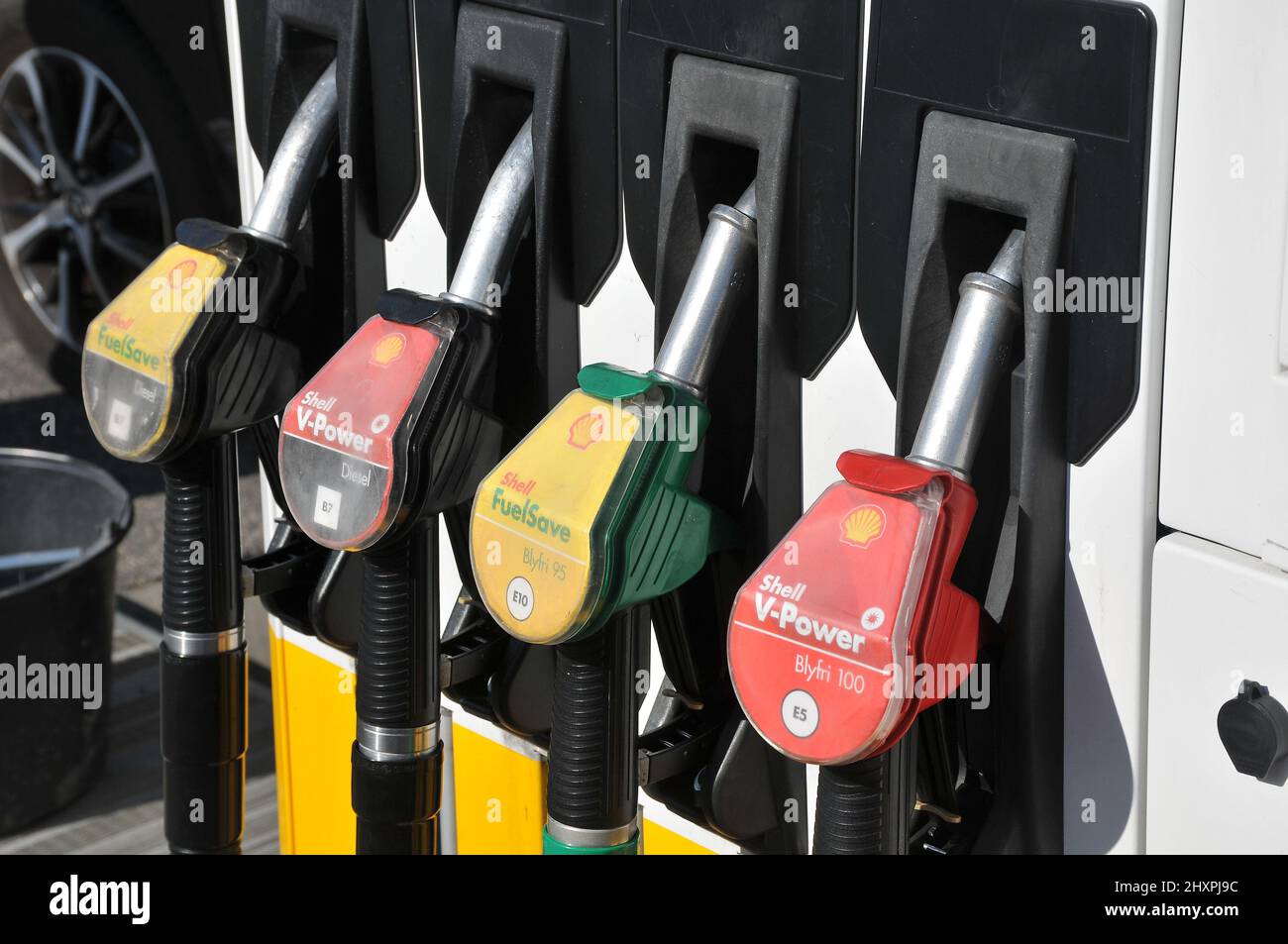 Kastrup/Dänemark/.13. März 2022/Benzin- und Deisel-Preis in Dänemark an ...