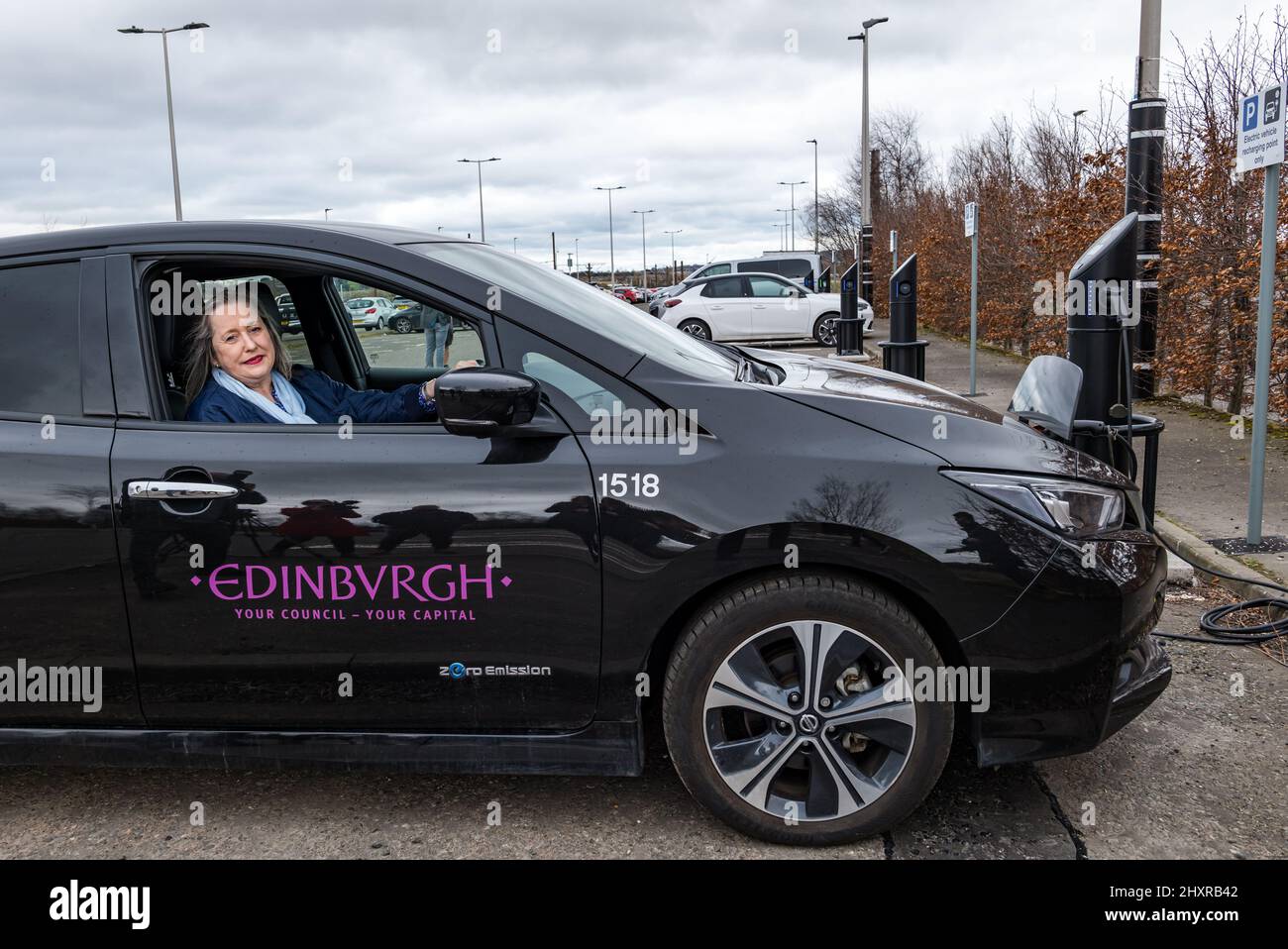 Ingliston Park & Ride, Edinburgh, Schottland, Großbritannien, 14. März ...