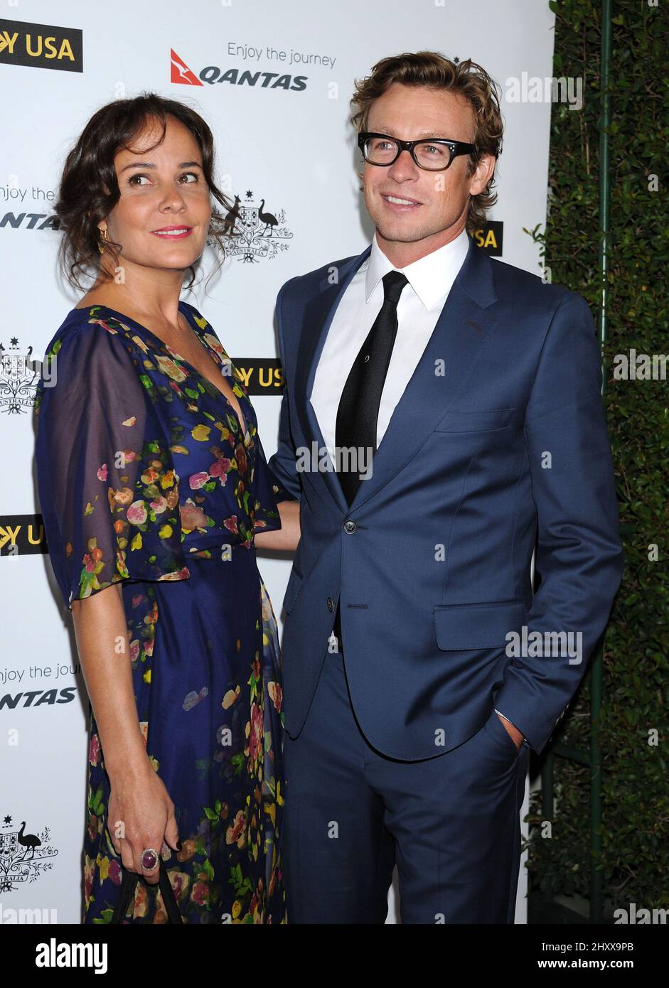 Rebecca Rigg und Simon Baker bei der jährlichen G'Day USA Los Angeles ...