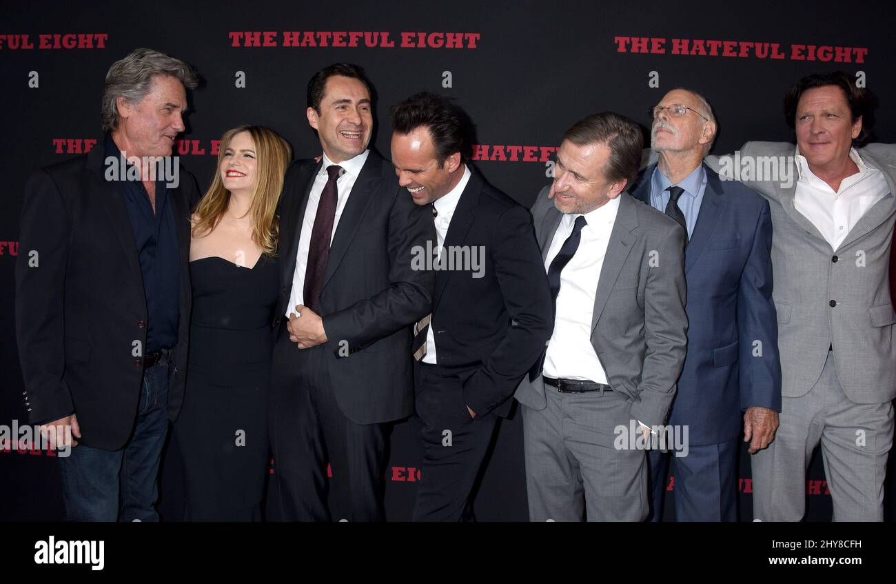 Kurt Russell, Jennifer Jason Leigh, Demian Bichir, Walton Goggins, Tim ...