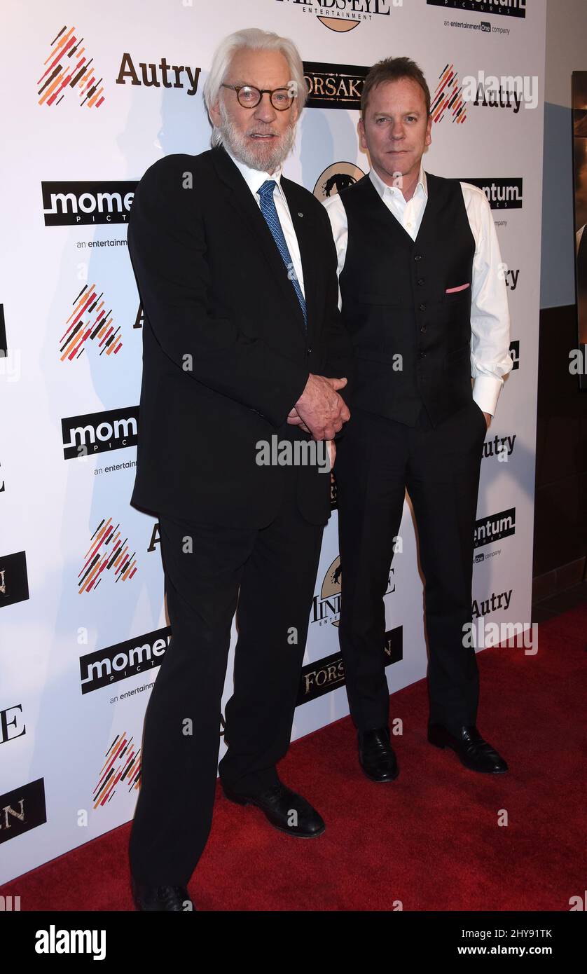 Donald Sutherland und Kiefer Sutherland nehmen an der Los Angeles ...