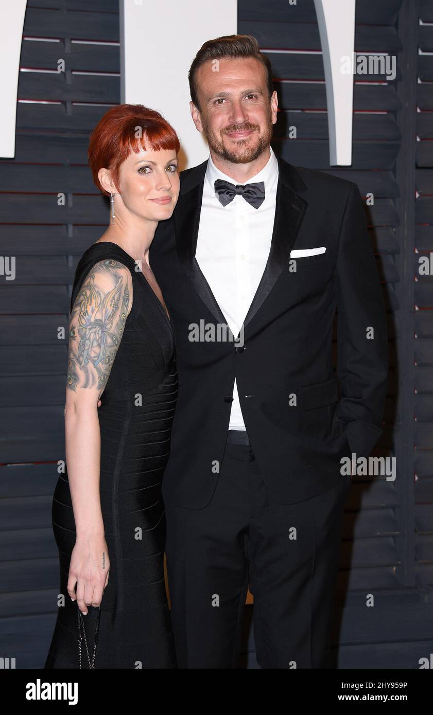 Jason Segel und Alexis Minter nahmen an der Vanity Fair Oscar Party ...