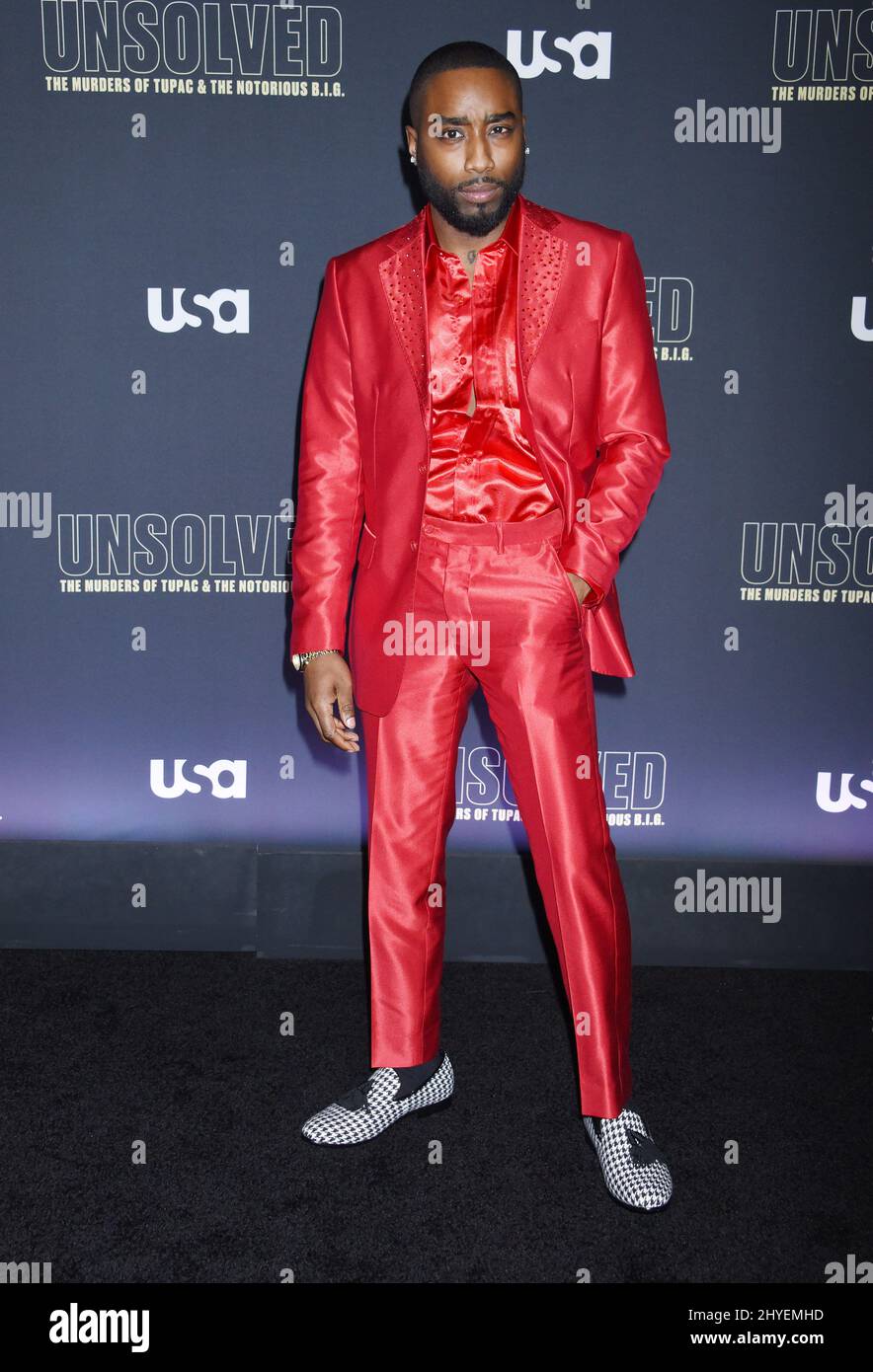 Marcc Rose bei der „Unsolved: The Mordes of Tupac & the notorious B.I.G ...
