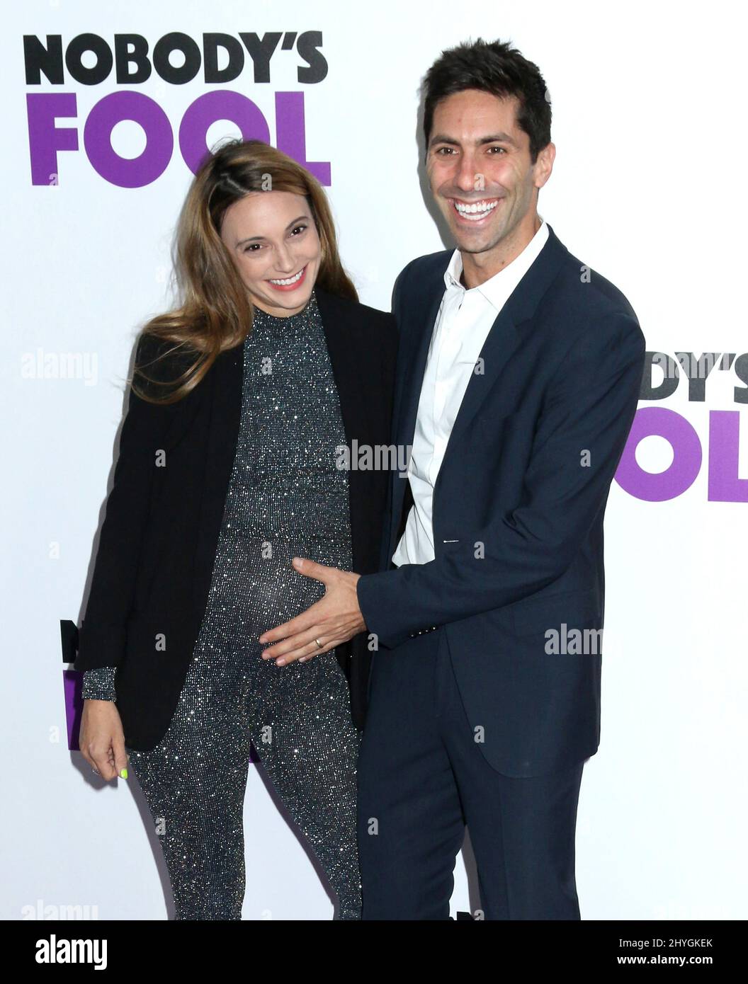 NEV Schulman & Ehefrau Laura Perlongo bei der Weltpremiere „Nobody's ...
