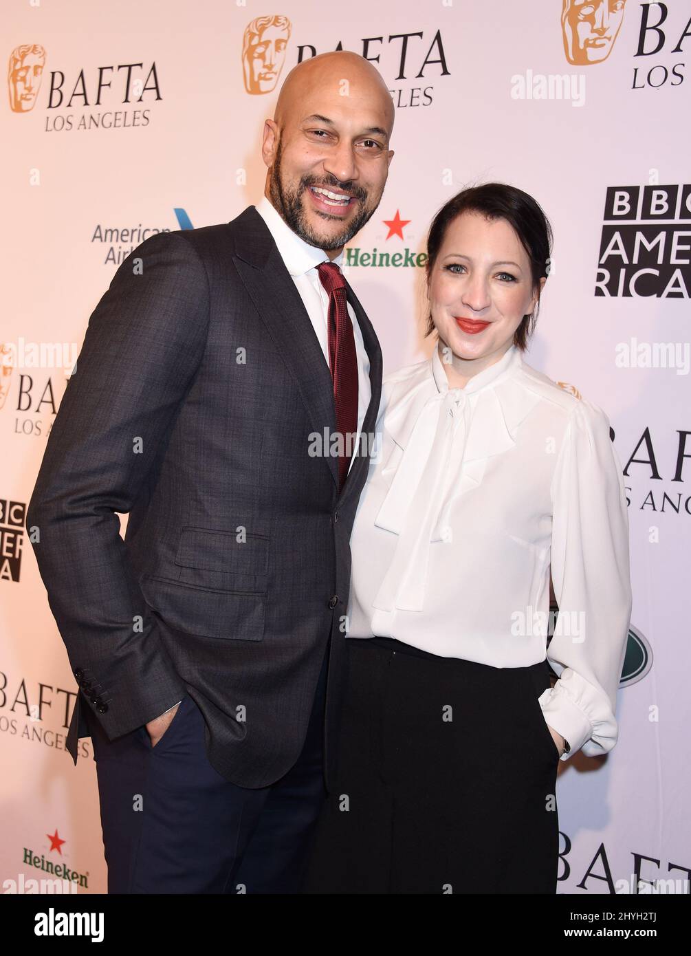 Keegan Michael Key und Elisa Pugliese treffen bei der BAFTA Los Angeles ...
