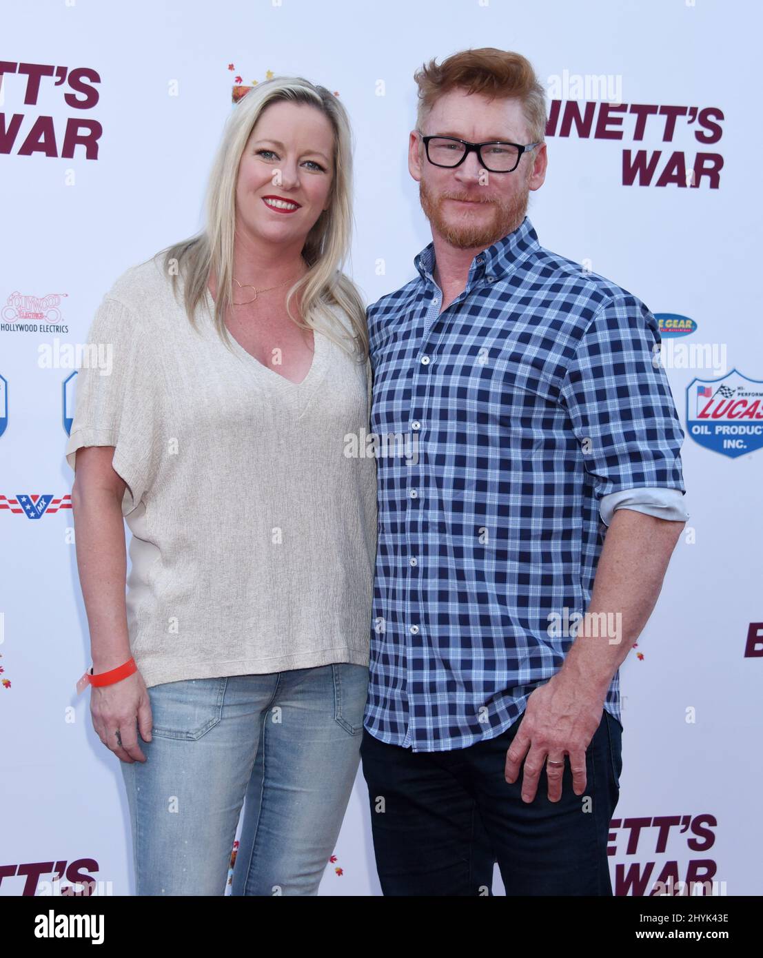 Zack ward und Jennifer ward bei der Premiere von „Bennett's war“ im ...