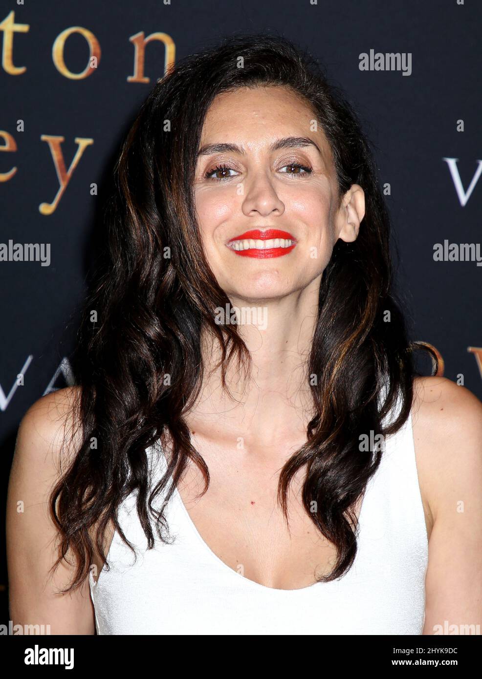 Mozhan Marno bei der Premiere der Abtei in Downton, die in der Alice ...