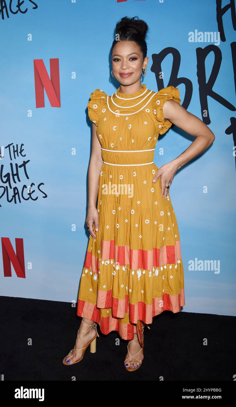 Jaz Sinclair bei der Netflix-Sondervorstellung „All the Bright Places ...