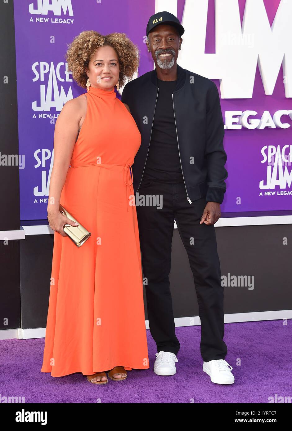 Don Cheadle und Bridgid Coulter bei der Weltpremiere von „Space Jam: A ...