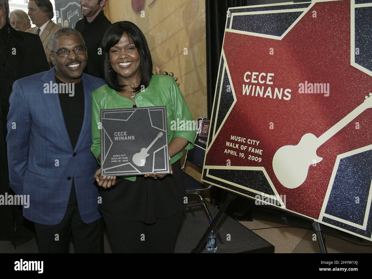 CECE Winans und Alvin Love bei der Music City Walk of Fame Zeremonie im ...
